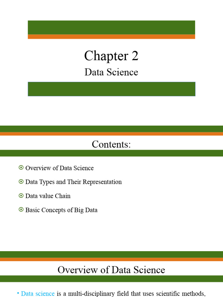 Chapter 2-Data Science | PDF | Apache Hadoop | Data