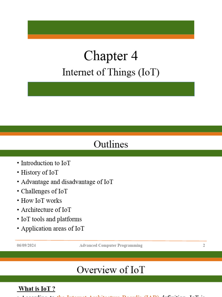 Chapter 4-Internet of Things | PDF | Internet Of Things | Computer Network