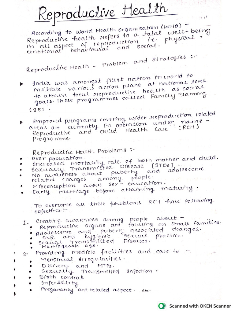 REPRODUCTIVE HEALTH | PDF