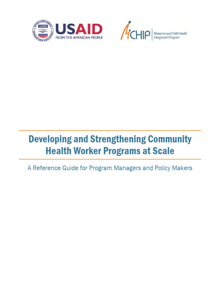 Community Health Worker Program Guide | PDF | System | Social Programs