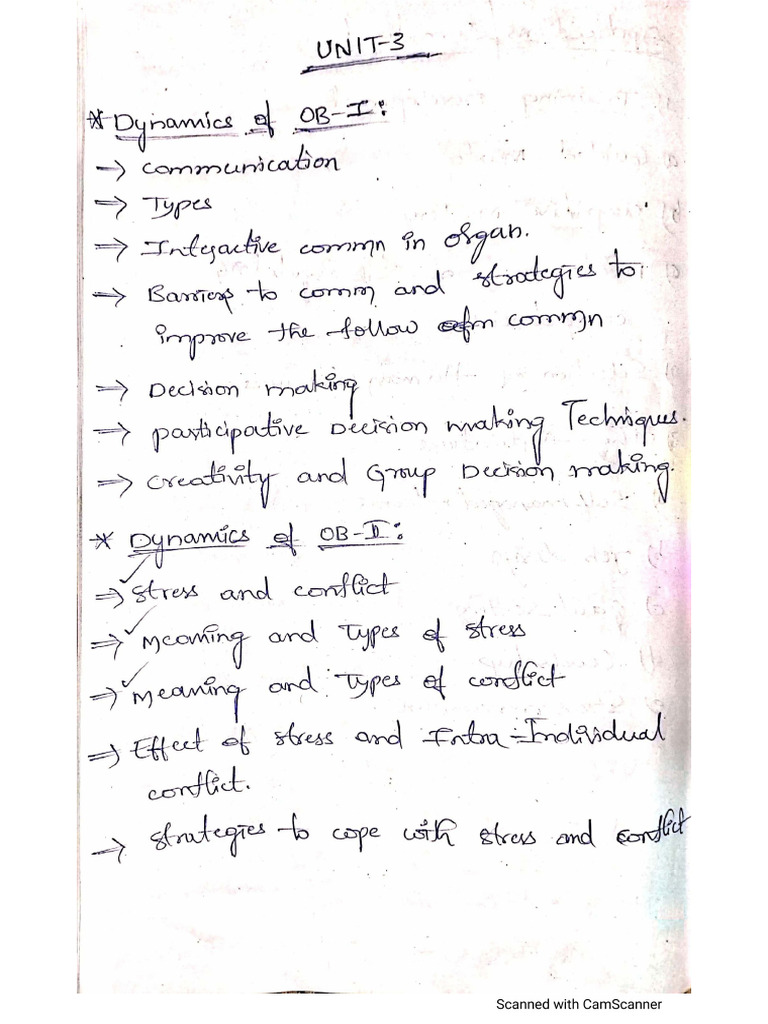 OB Unit 3 | PDF