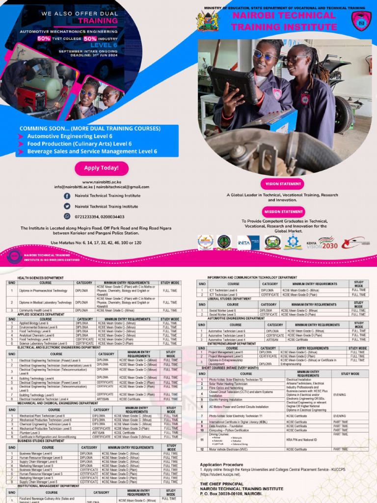 Ntti Courses Brochure 2024 | PDF