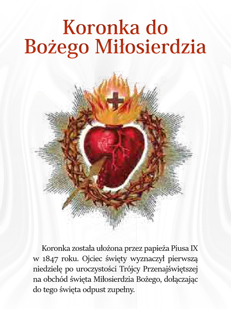 Koronka Do Bożego Miłosiedzia Piusa IX - PL-1847 | PDF