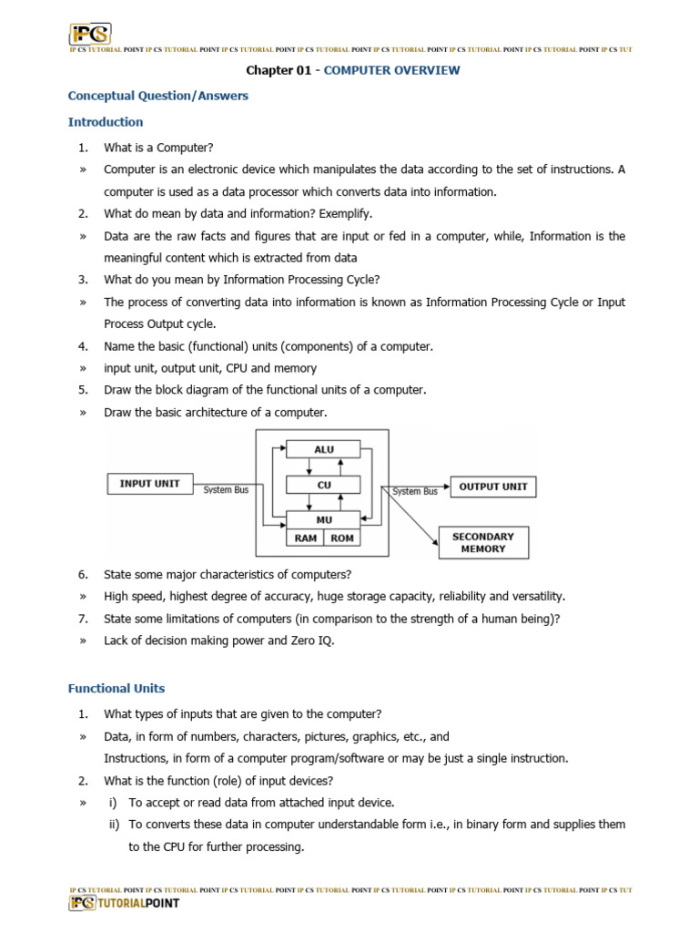 01. Computer Overview_104906 | PDF | Computer Data Storage | Integrated Circuit
