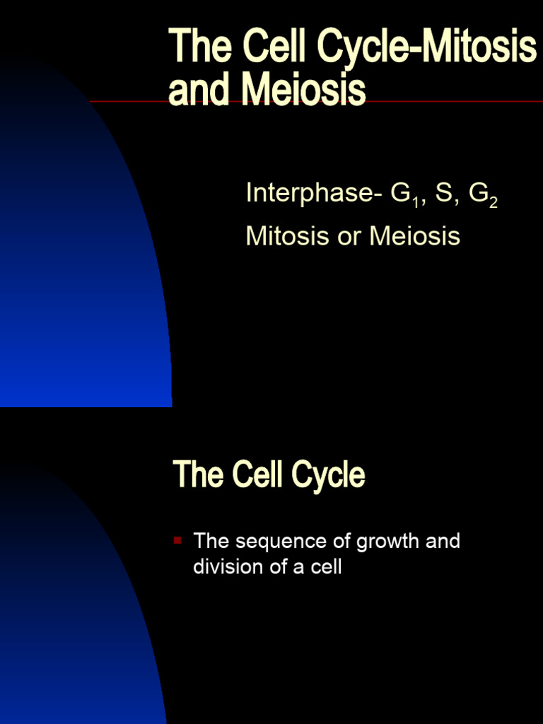 AP Cell Cycle-Mitosis and Meiosis | Download Free PDF | Meiosis | Mitosis