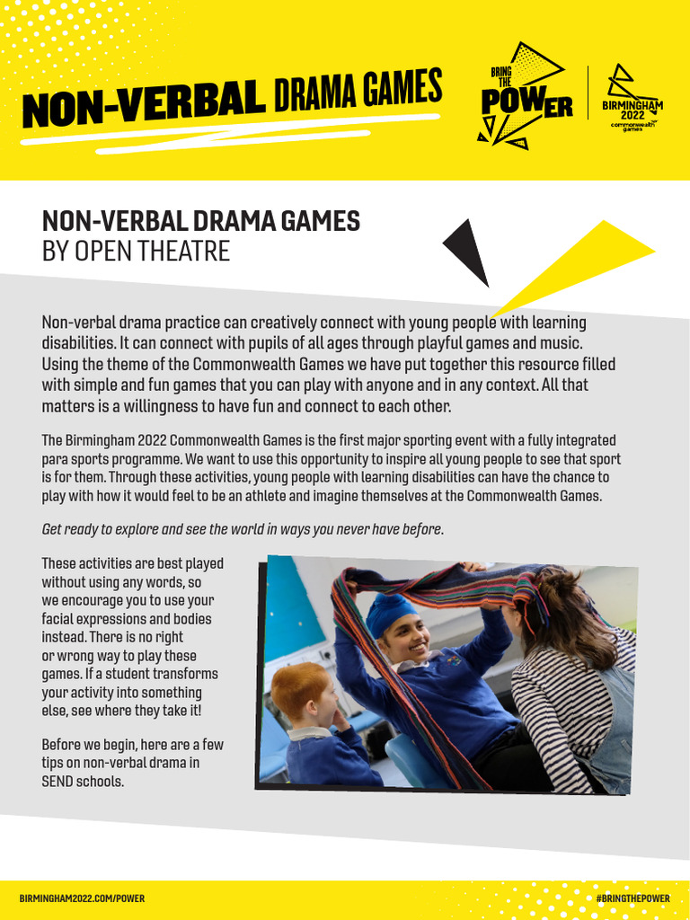 17620_B2022_Non-Verbal-Drama-Games_v2 | Download Free PDF | Nonverbal ...