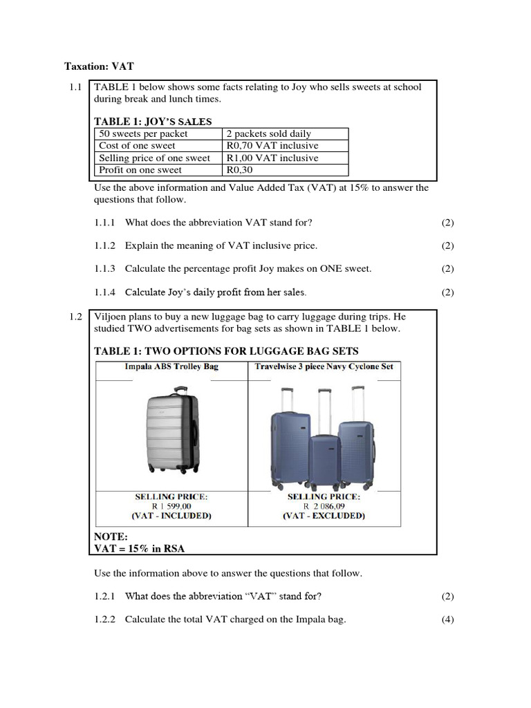 Vat and Uif Eng | PDF | Value Added Tax | Employment