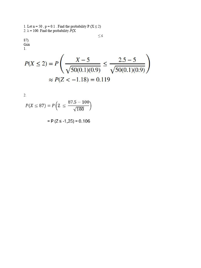 Group 2_ Chap 4 Normal approximation to the Binomial and Poisson | PDF