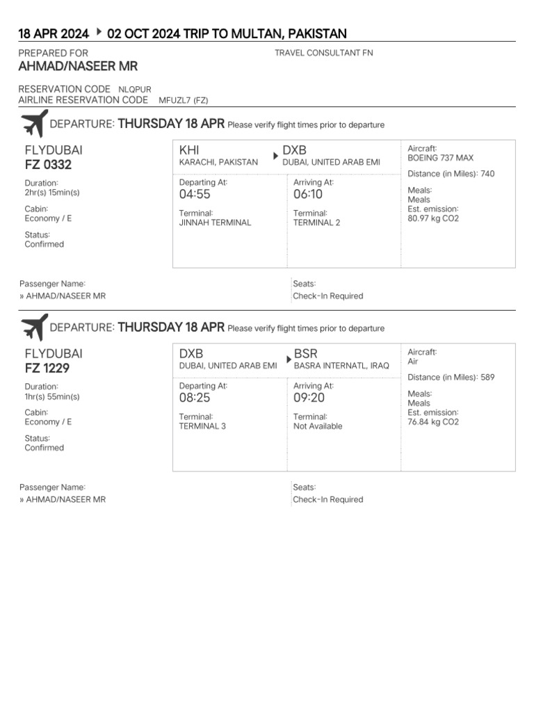 TripCase - Print Your Itinerary (6) | Download Free PDF | United ...