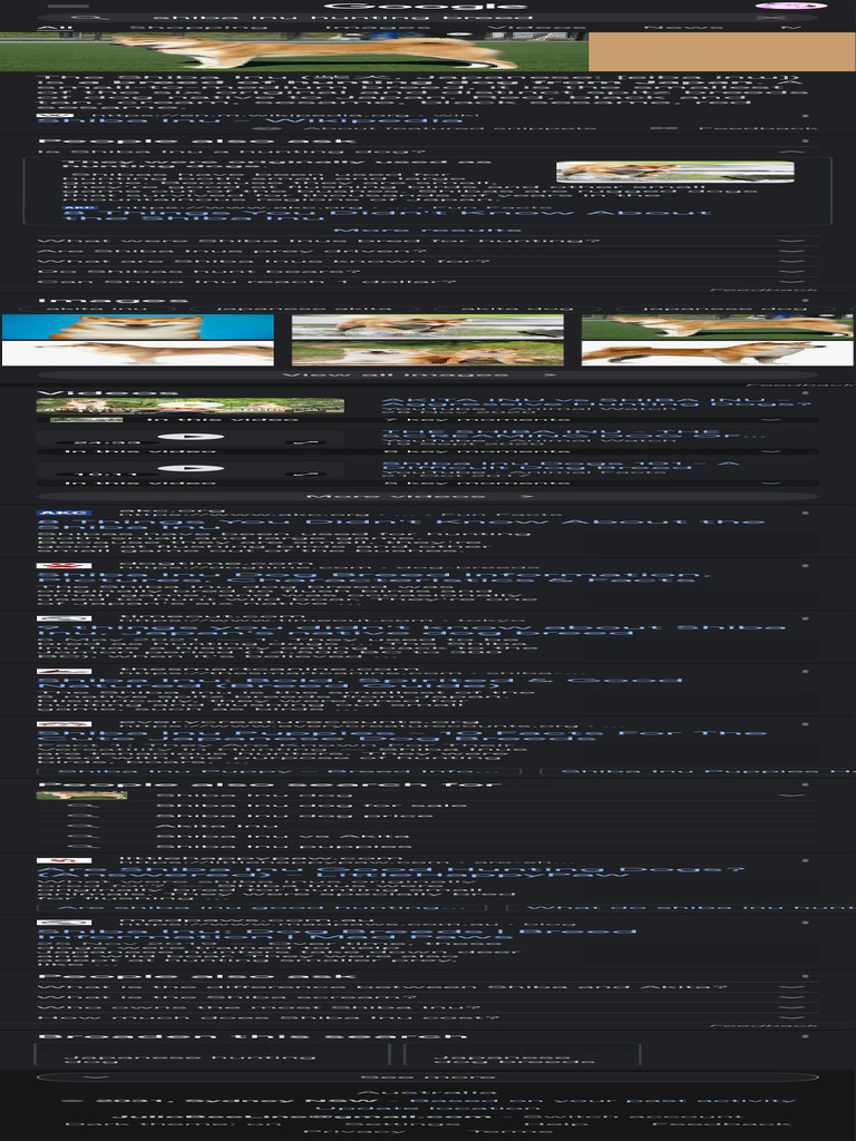 Shiba Inu Hunting Breed - Google Search | PDF | Dogs | Mammal Breeds