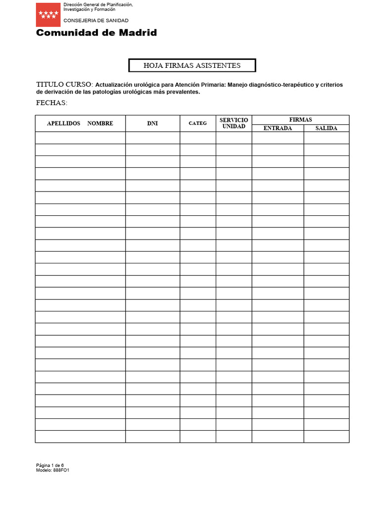 Hoja de Firmas CAM | PDF