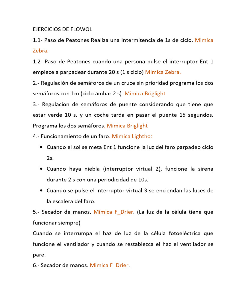 Ejercicios Flowol-2 | PDF | Ciencia y matemáticas