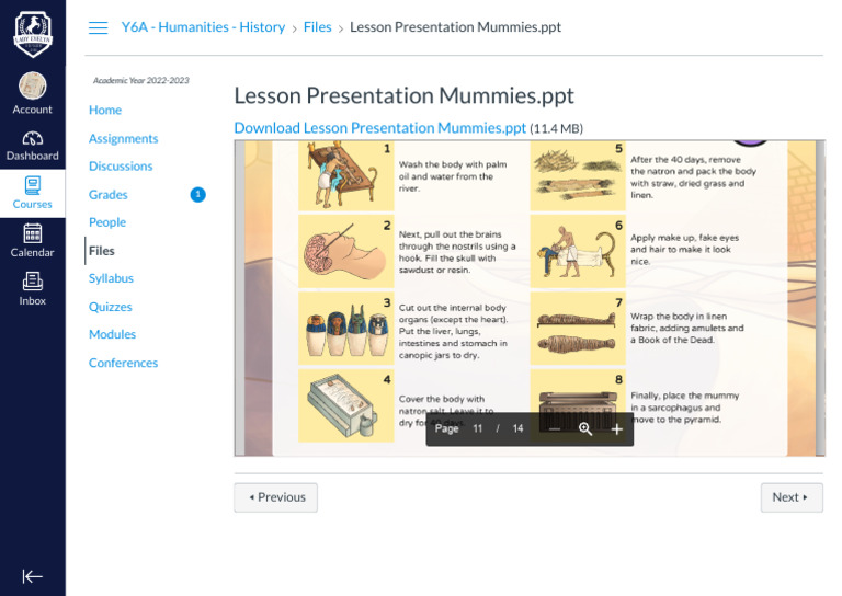Lesson Presentation Mummies - PPT Y6A - Humanities - History | PDF | Mummy