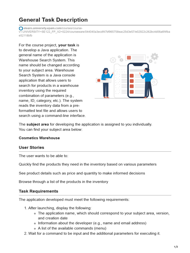 General Task Description | PDF | Command Line Interface | Computer Programming