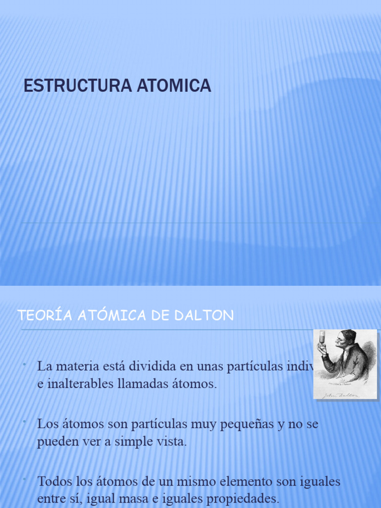 Estructura Atomica Pdf átomos Electrón