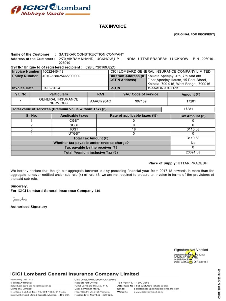 Tax Invoice | PDF | Economies | Taxation