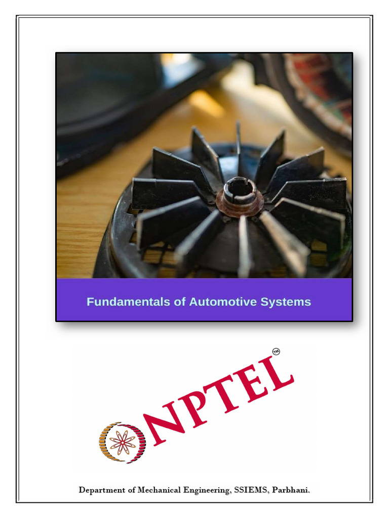 Fundamentals of Automotive Systems | Download Free PDF | Internal ...