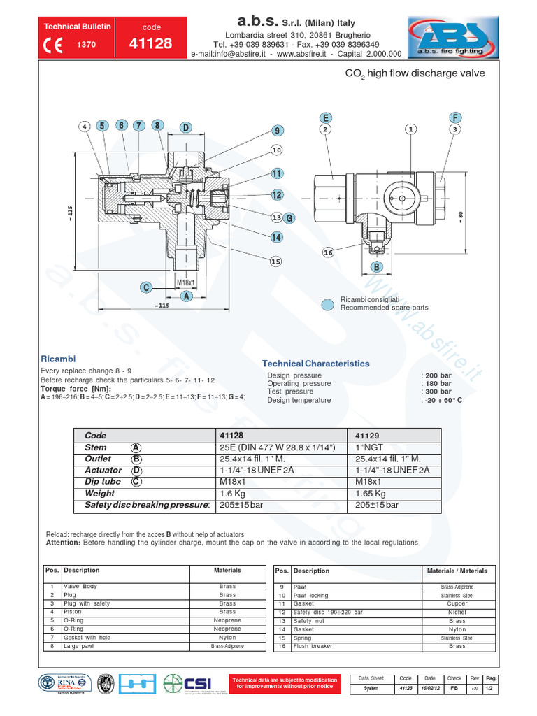 WWW .Absfir E.it: High Flow Discharge Valve | PDF | Valve | Manufactured Goods