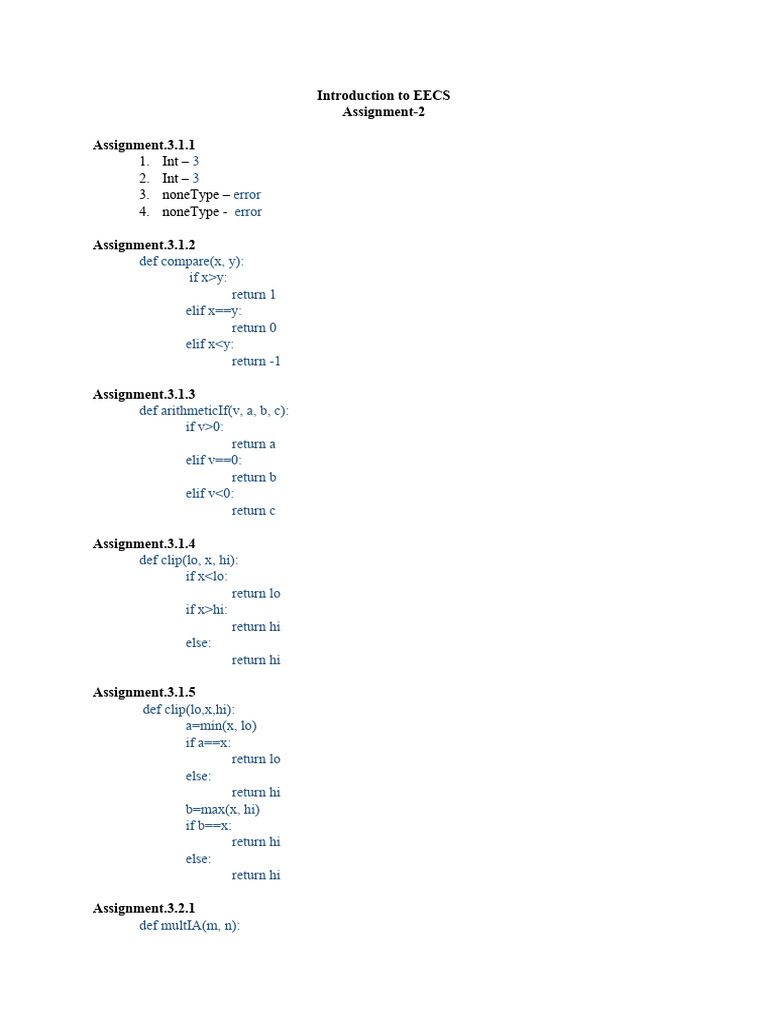 Eecs Assignment2 | Download Free PDF | Computer Programming | Software Engineering