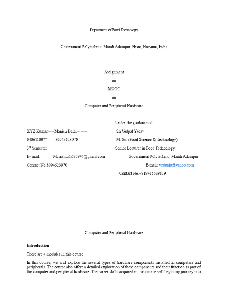 Manish Dalal - Docx | PDF | Computer Data | Electrical Engineering