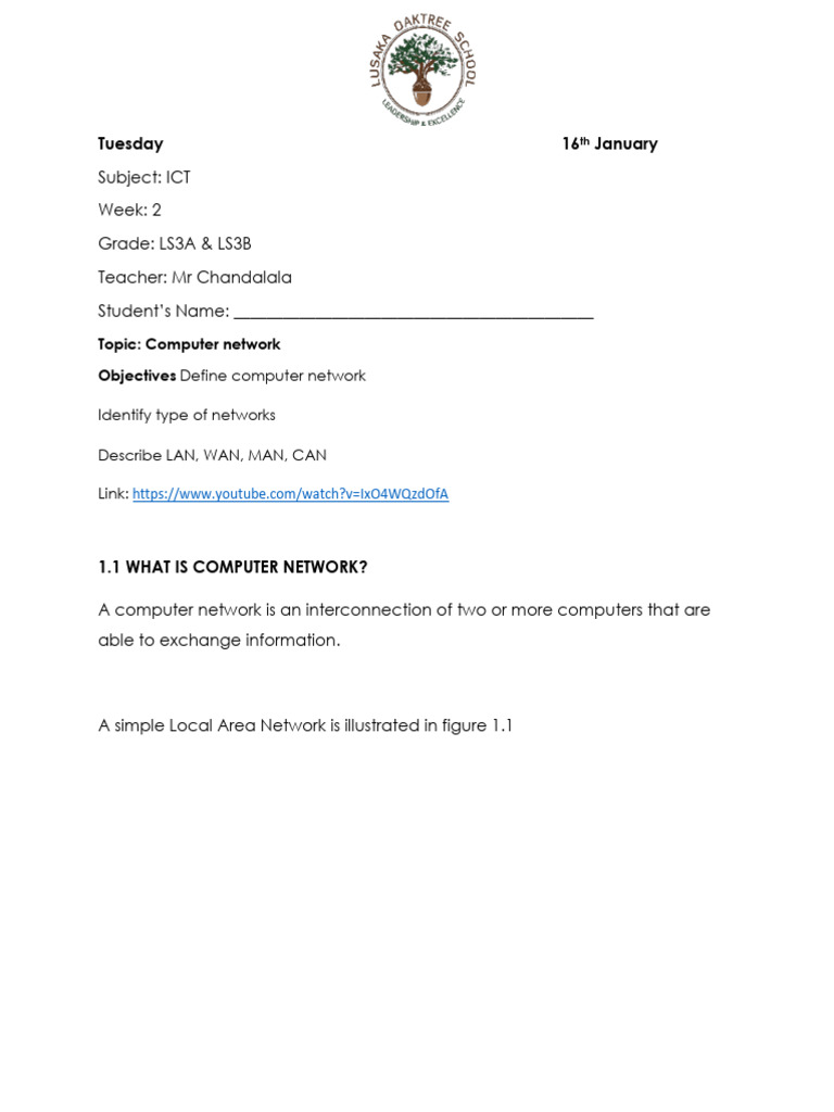 Computer Network | PDF | Computer Network | Local Area Network