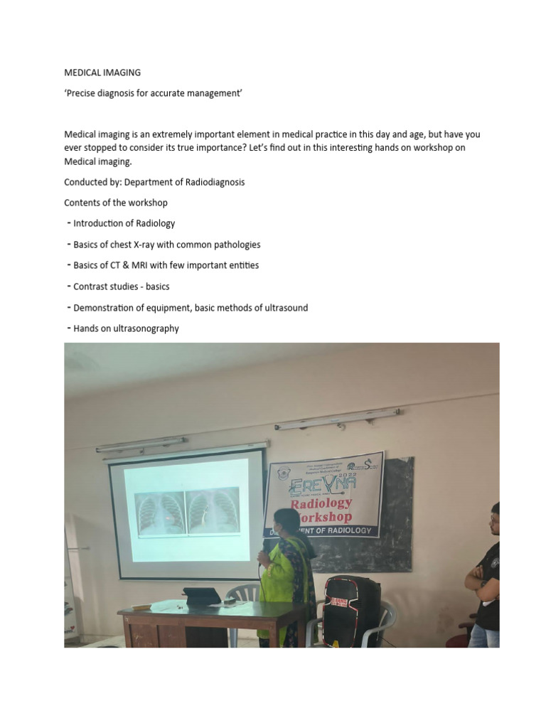 Medical Imaging 1 | PDF | Science & Mathematics