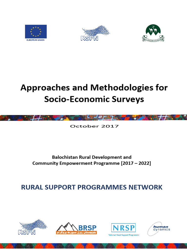 Socio-Economic Survey Methodologies | PDF | Survey Methodology ...