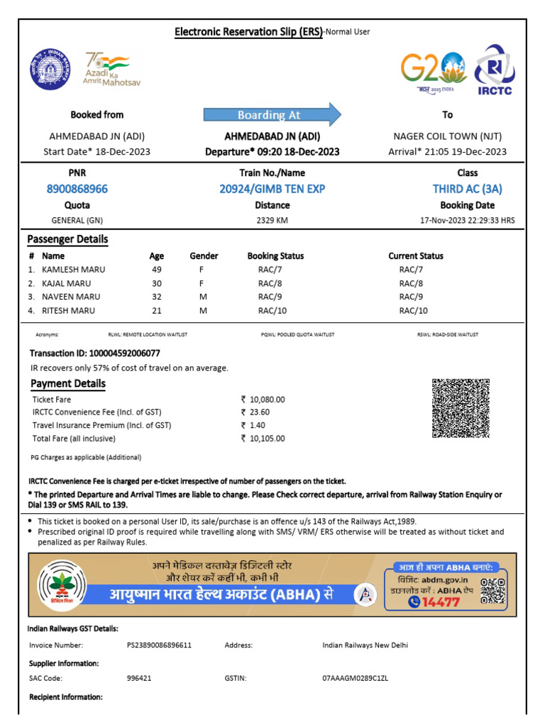 20924/GIMB TEN EXP Third Ac (3A) | PDF | Identity Document | Payments