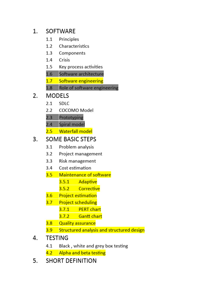 SOFTWARE Notes | PDF | Software Testing | Risk