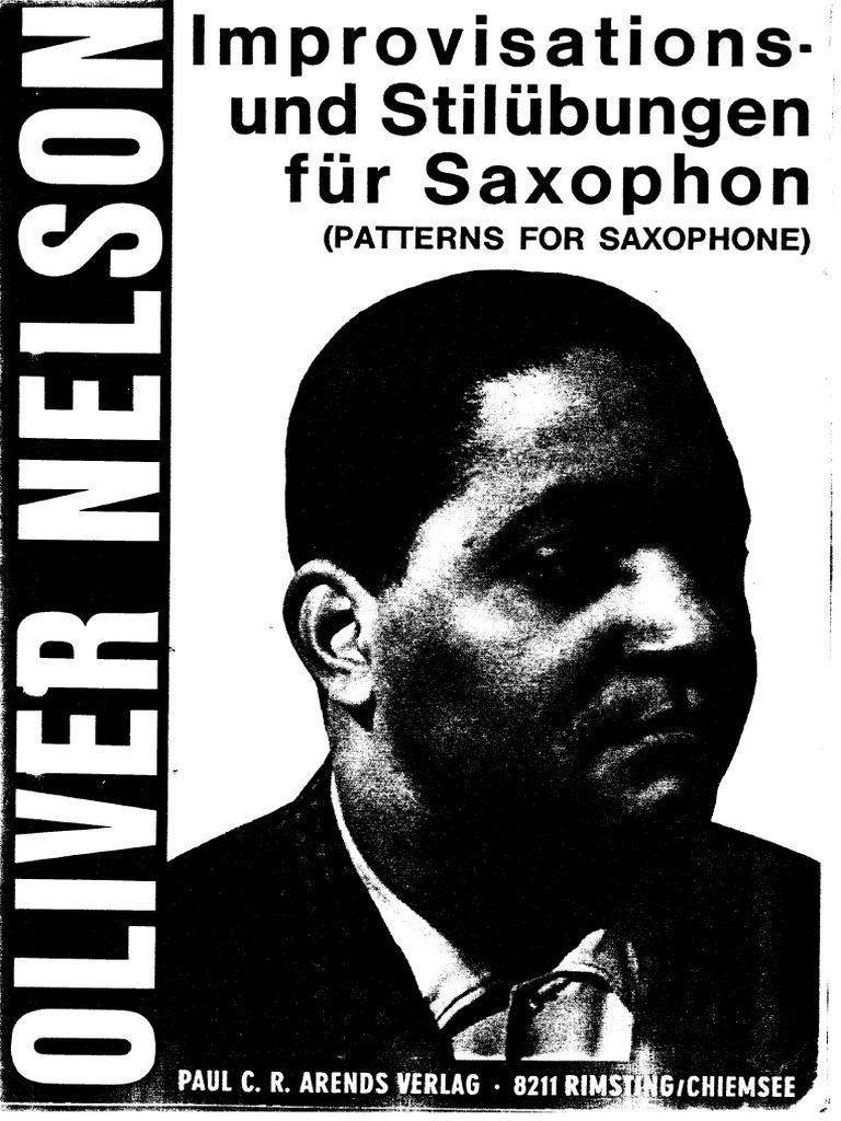 Improvisation For Saxophone - Oliver Nelson | PDF