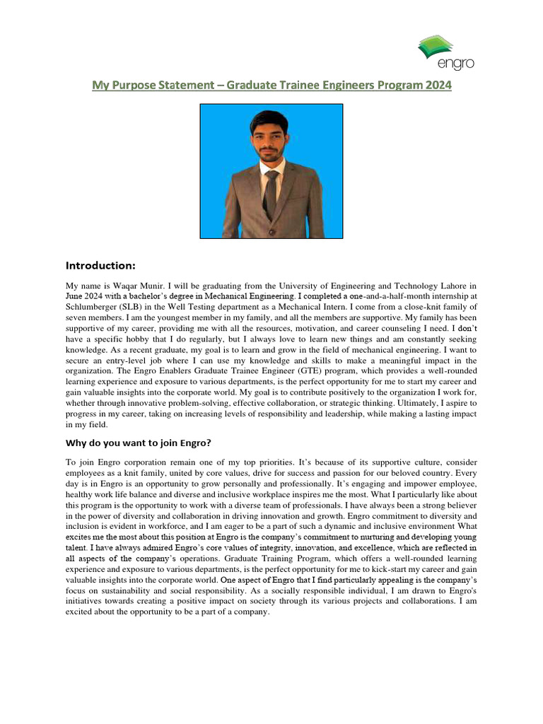 GTE Purpose Statement 2024 | PDF | Social Psychology | Business