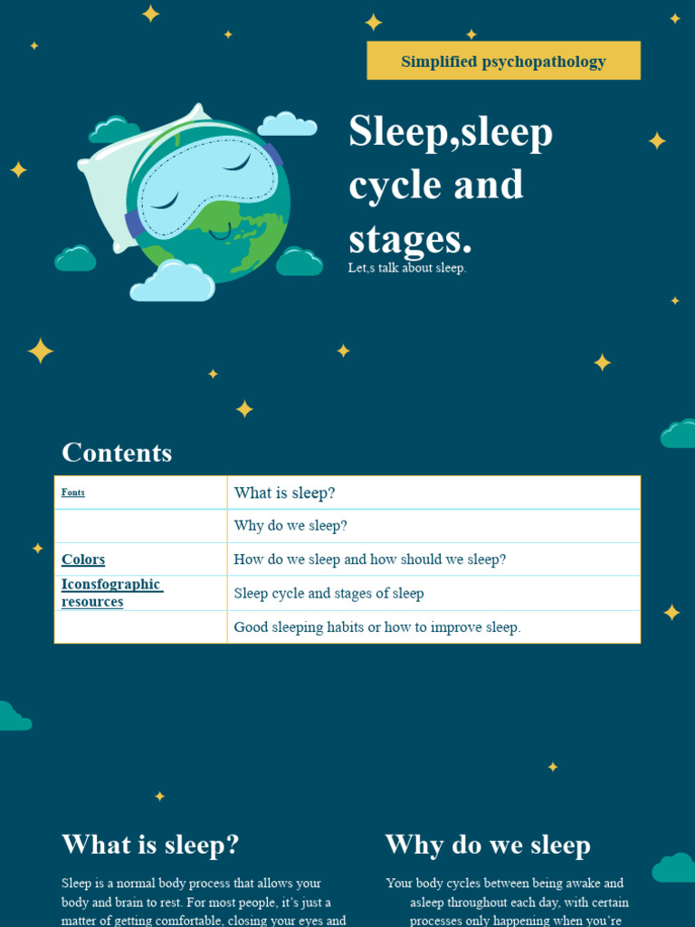 Rest and Sleep Habits - 1st Grade by Slidesgo | PDF | Sleep | Insomnia