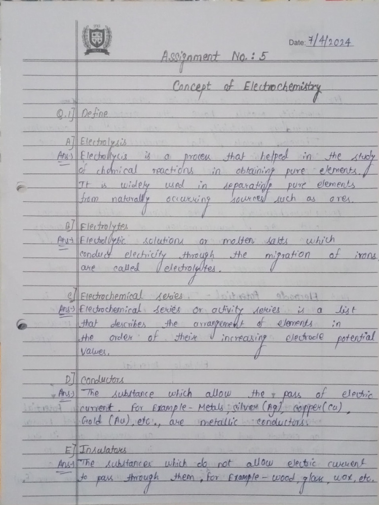 Chem Assignment 5 | PDF