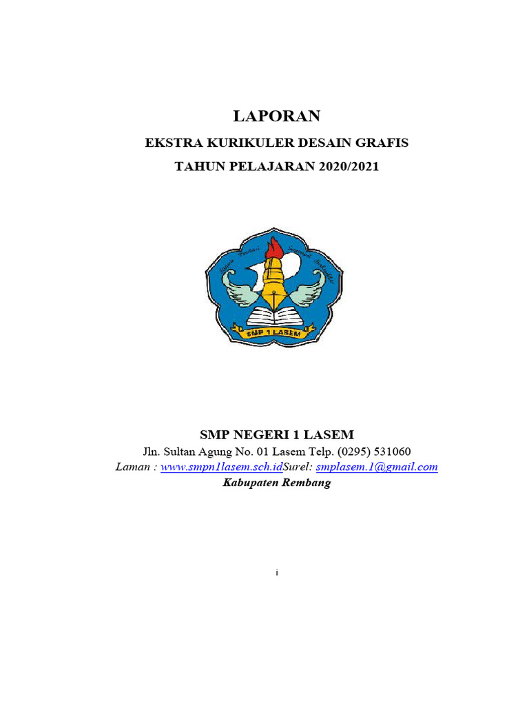 Bagian Awal Laporan Desain Grafis | PDF | Karier & Perkembangan | Bisnis