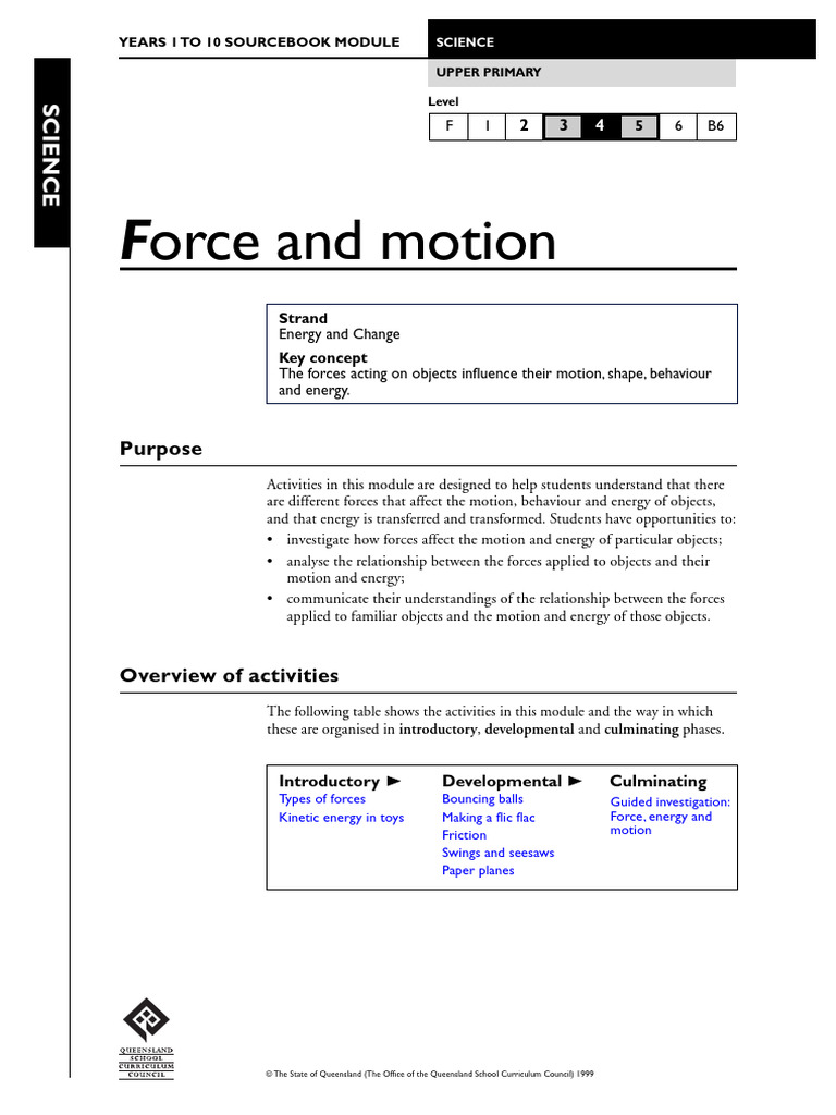 Understanding Forces and Motion in Science | PDF | Force | Friction
