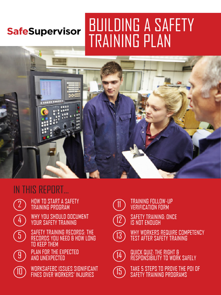 Building-a-Safety-Training-Plan | Download Free PDF | Occupational ...