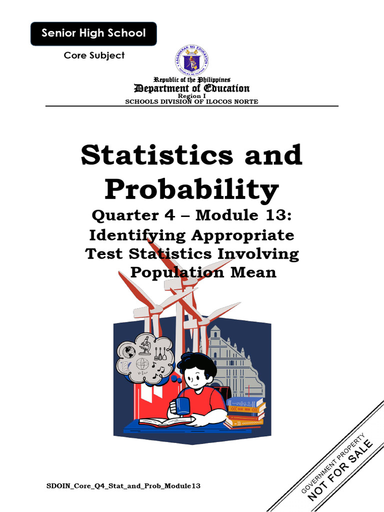 CORE Stat and Prob Q4 Mod13 W2 Identifying Appropriate Test Statistics ...
