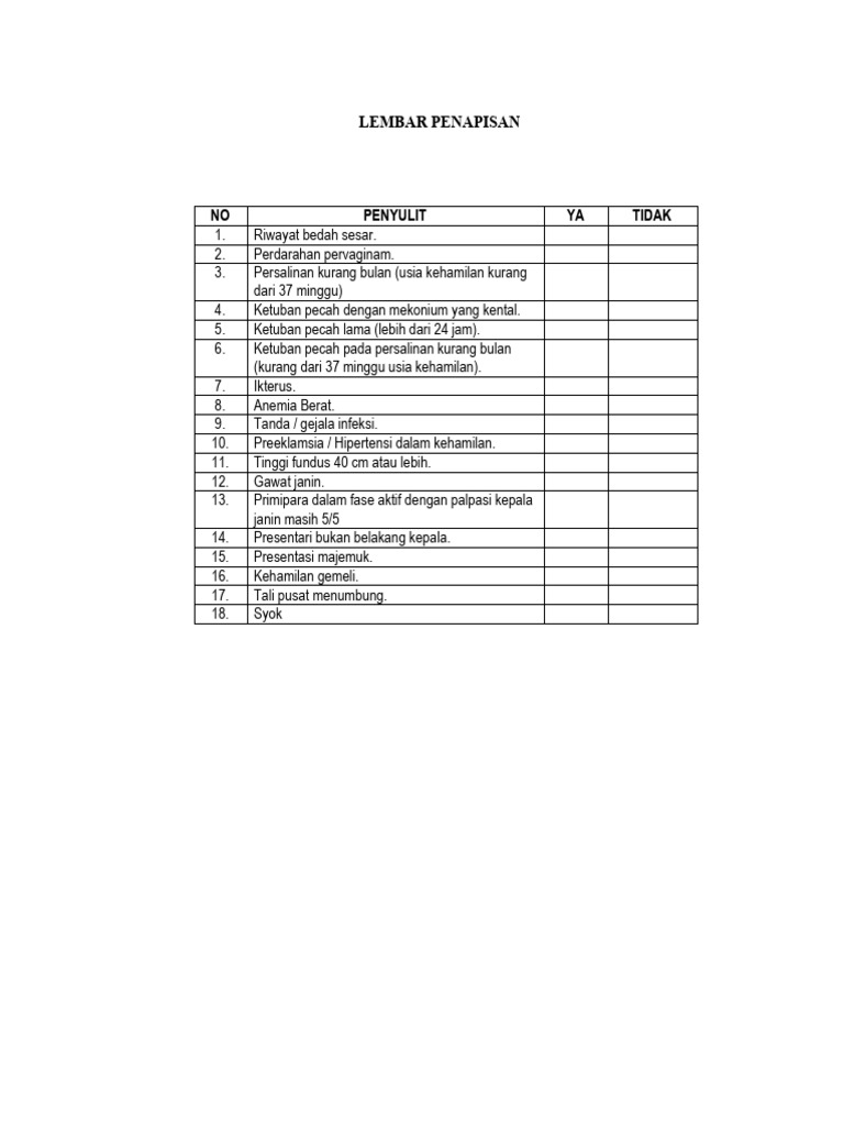 Prosedur Persalinan dan Penanganan Komplikasi | PDF | Pengembangan Diri ...