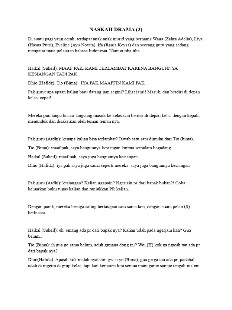 Naskah Drama Indo | PDF