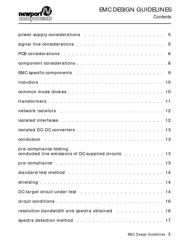 Emc Design Guide | PDF | Electromagnetic Compatibility | Power Supply