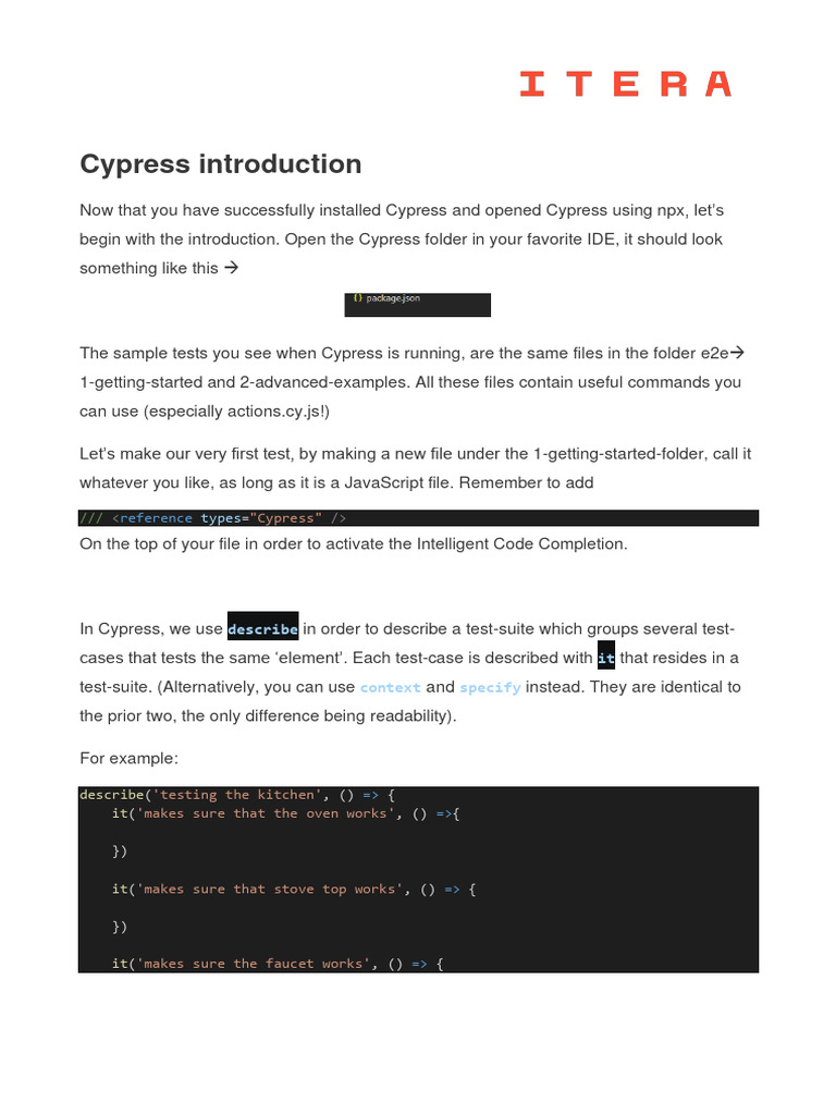 Cypress Introduction Download Free Pdf Html Java Script