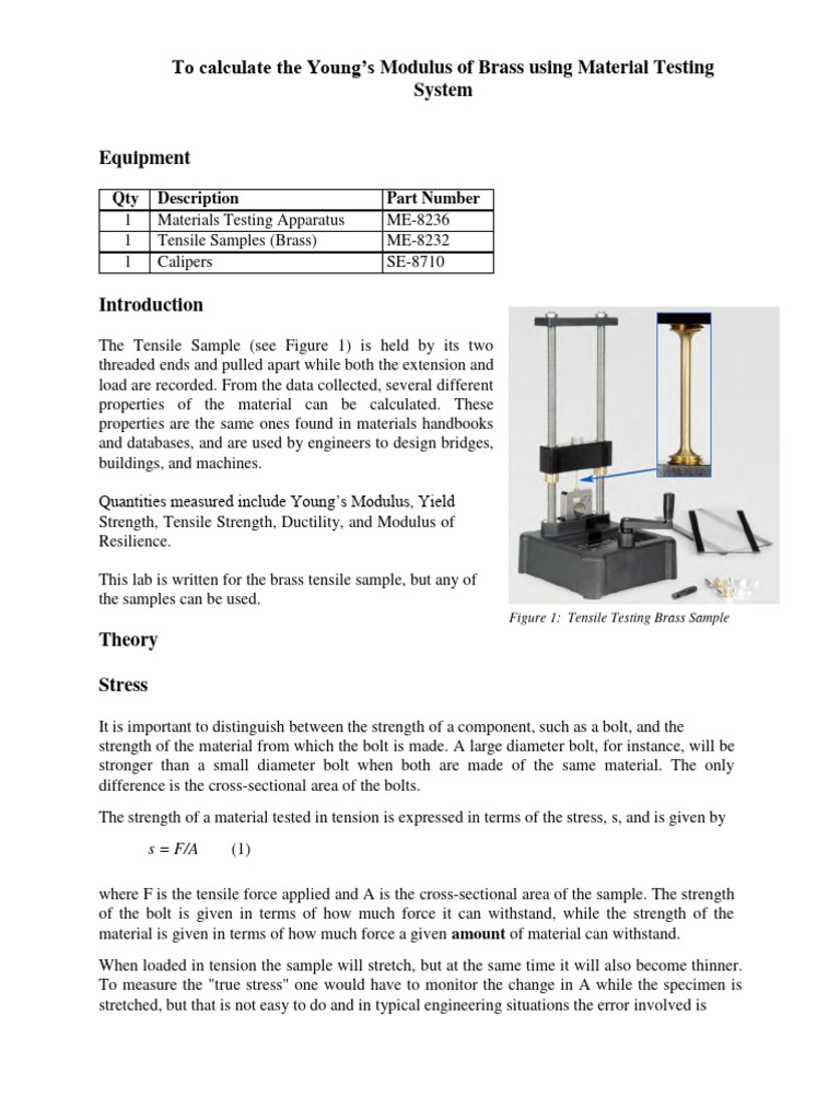Lab 5 | Download Free PDF | Deformation (Engineering) | Strength Of Materials