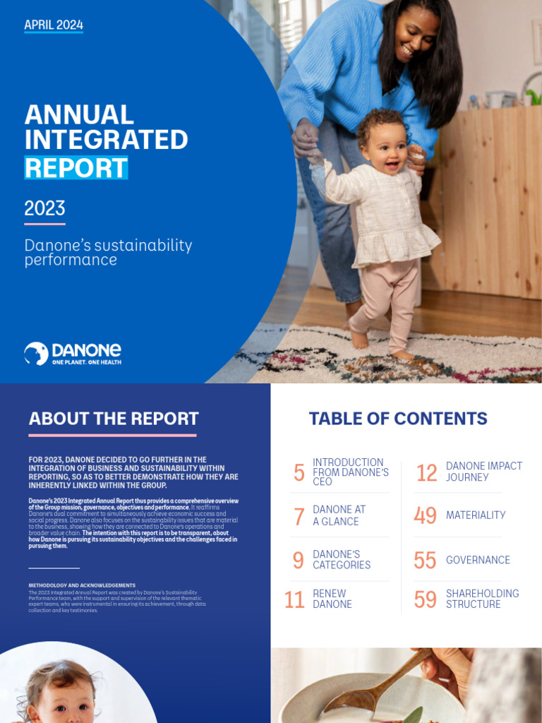 Danone Integrated Annual Report 2023 | PDF | Sustainability | Governance