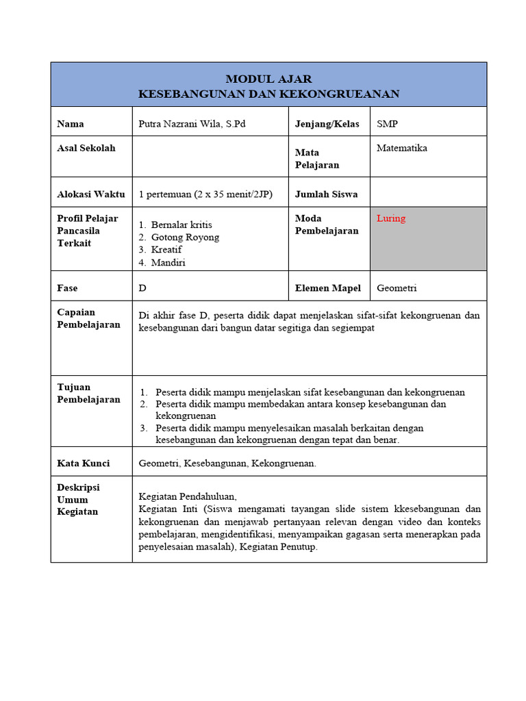 Modul Ajar | PDF | Karier & Perkembangan
