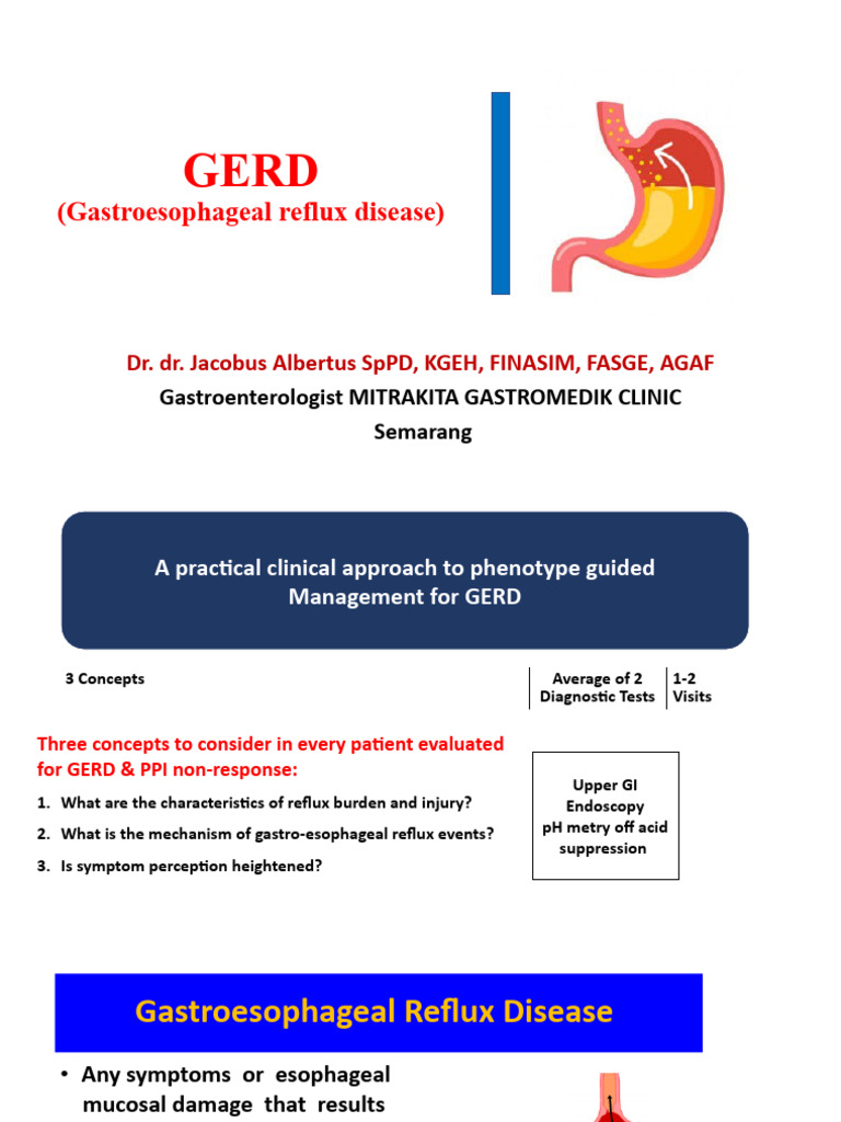 Gerd Case Share by DR Jacobus SP - PD | PDF | Gastroesophageal Reflux Disease | Heartburn