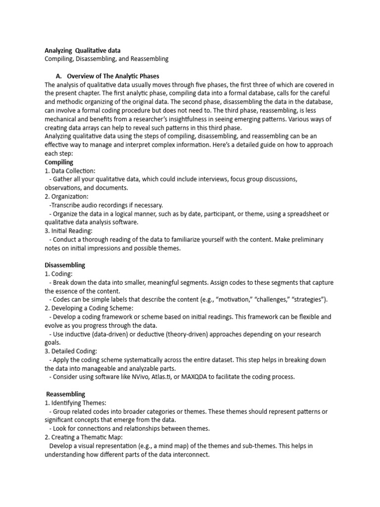 Materi Analyzing Qualitative Data | Download Free PDF | Data | Qualitative Research