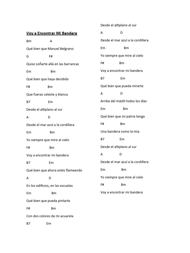 Voy A Encontrar Mi Bandera | PDF