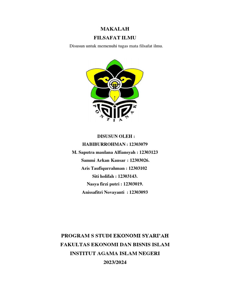 Kerkom 1 Filsafat | PDF | Ilmu Sosial