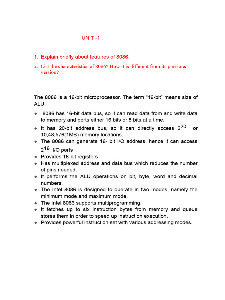 1341386384-Mpi Unit 1 | PDF | Computer Memory | Integrated Circuit
