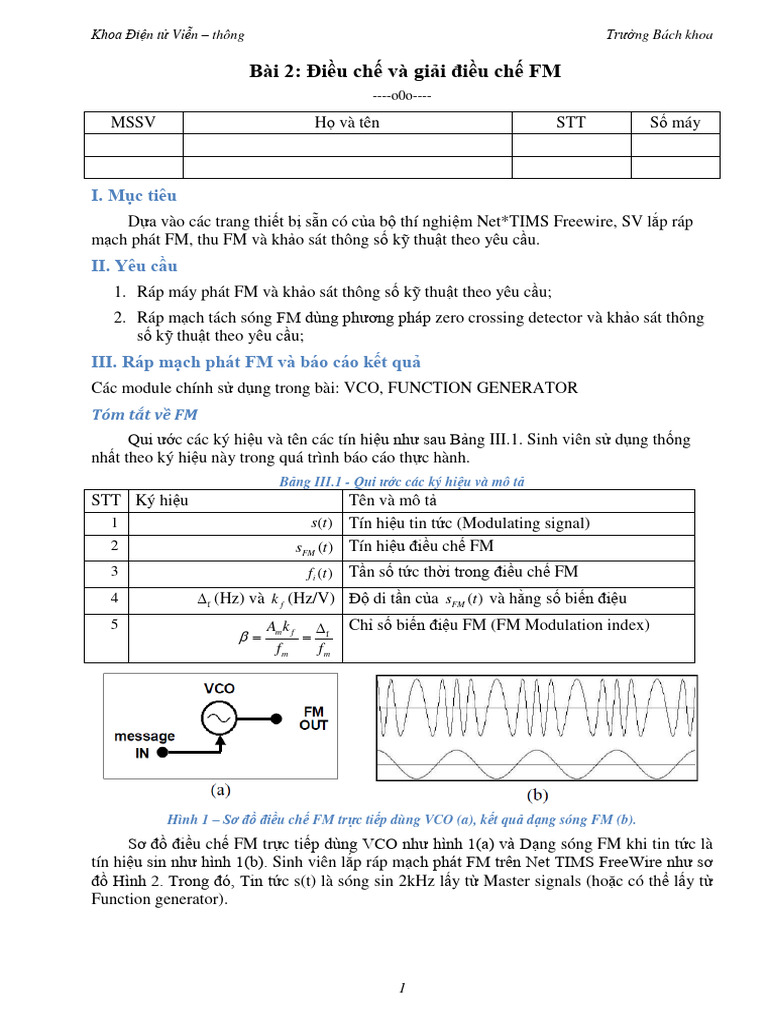 Bai 2 Dieu che va Giai dieu che FM | PDF